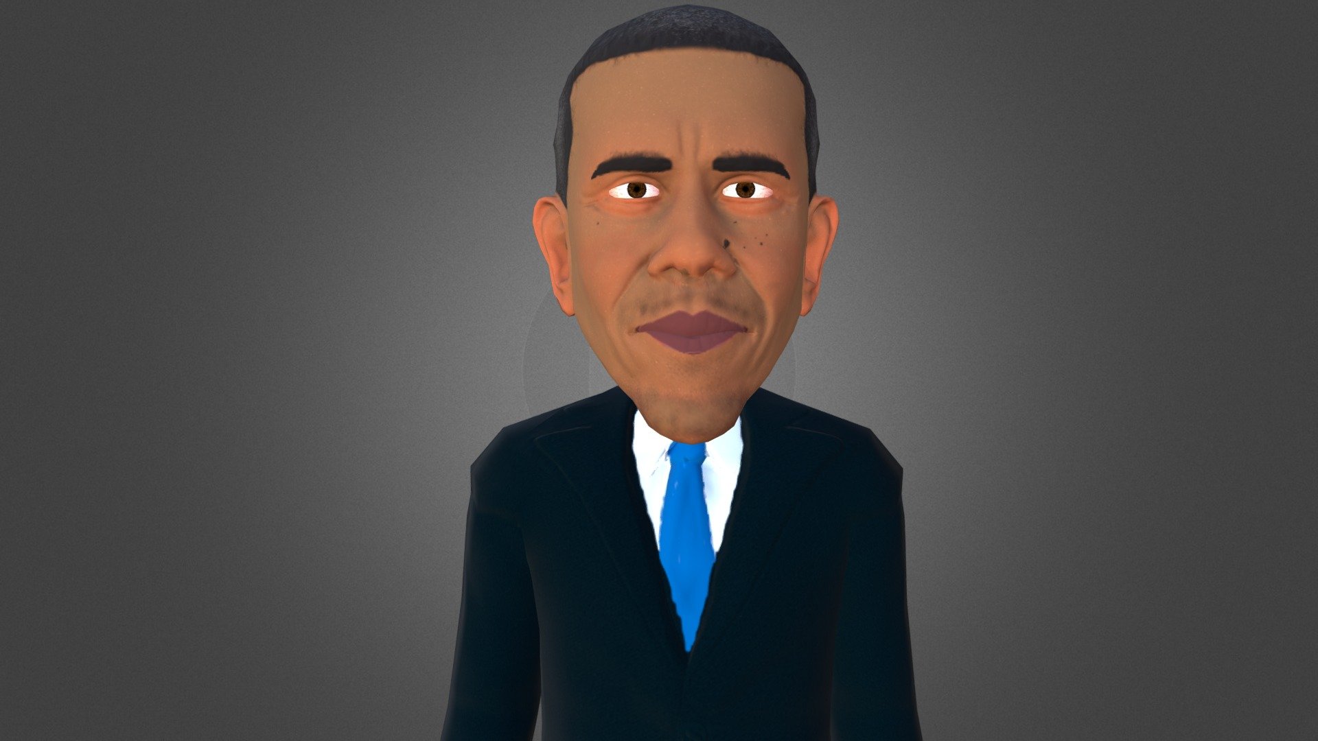 Obama caricature - Buy Royalty Free 3D model by TomVeg (@tomislavveg ...