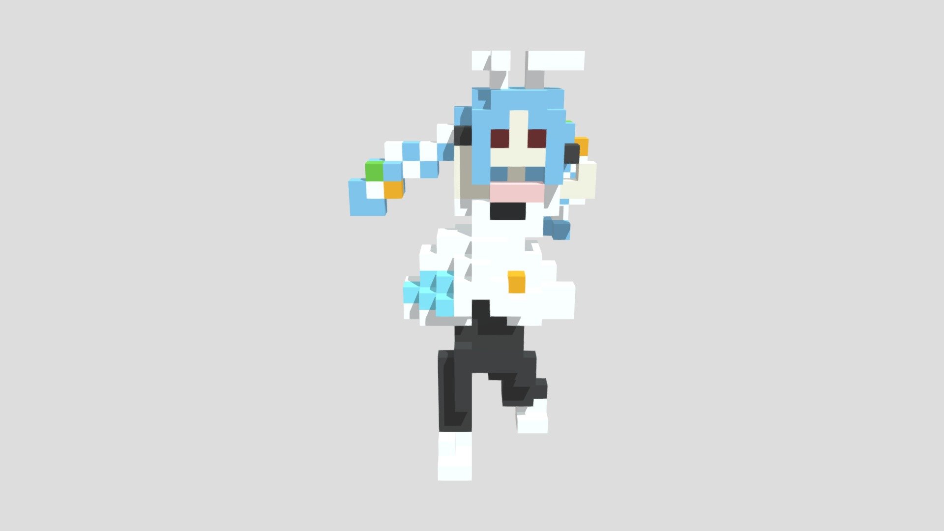 Usada Pekora voxel - 3D model by dolaners [8e65e5d] - Sketchfab