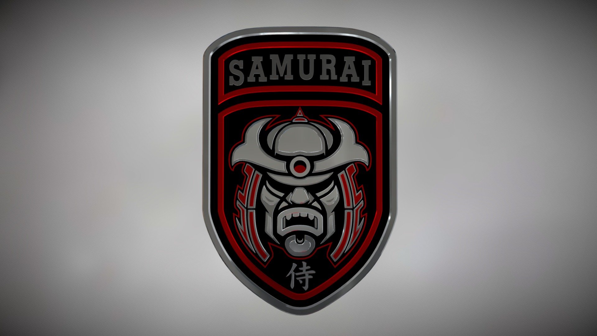 Samurai Logo - 3D model by Tony_Money [8e67a54] - Sketchfab