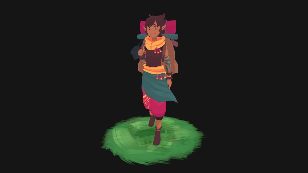 Low-poly flat cartoony effect with Blender - A 3D model collection by ...