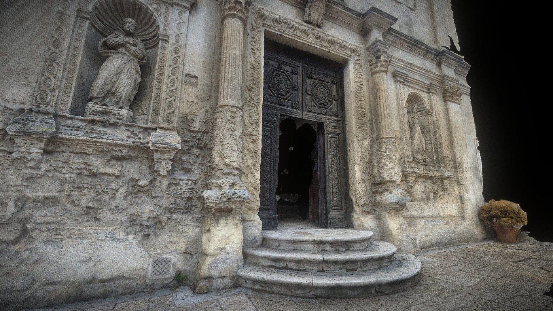 Italy, Matera, Church entrance. - Download Free 3D model by zhenkoest ...