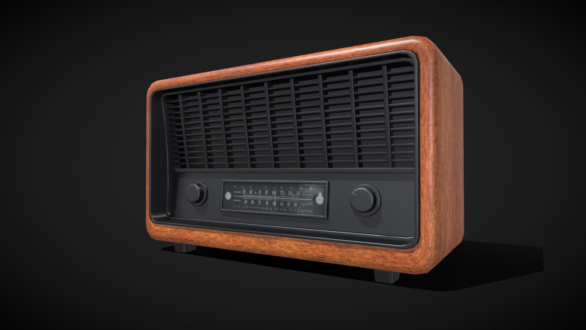 Retro Radio - Buy Royalty Free 3D model by 3D assets (@khalatyanhayk ...