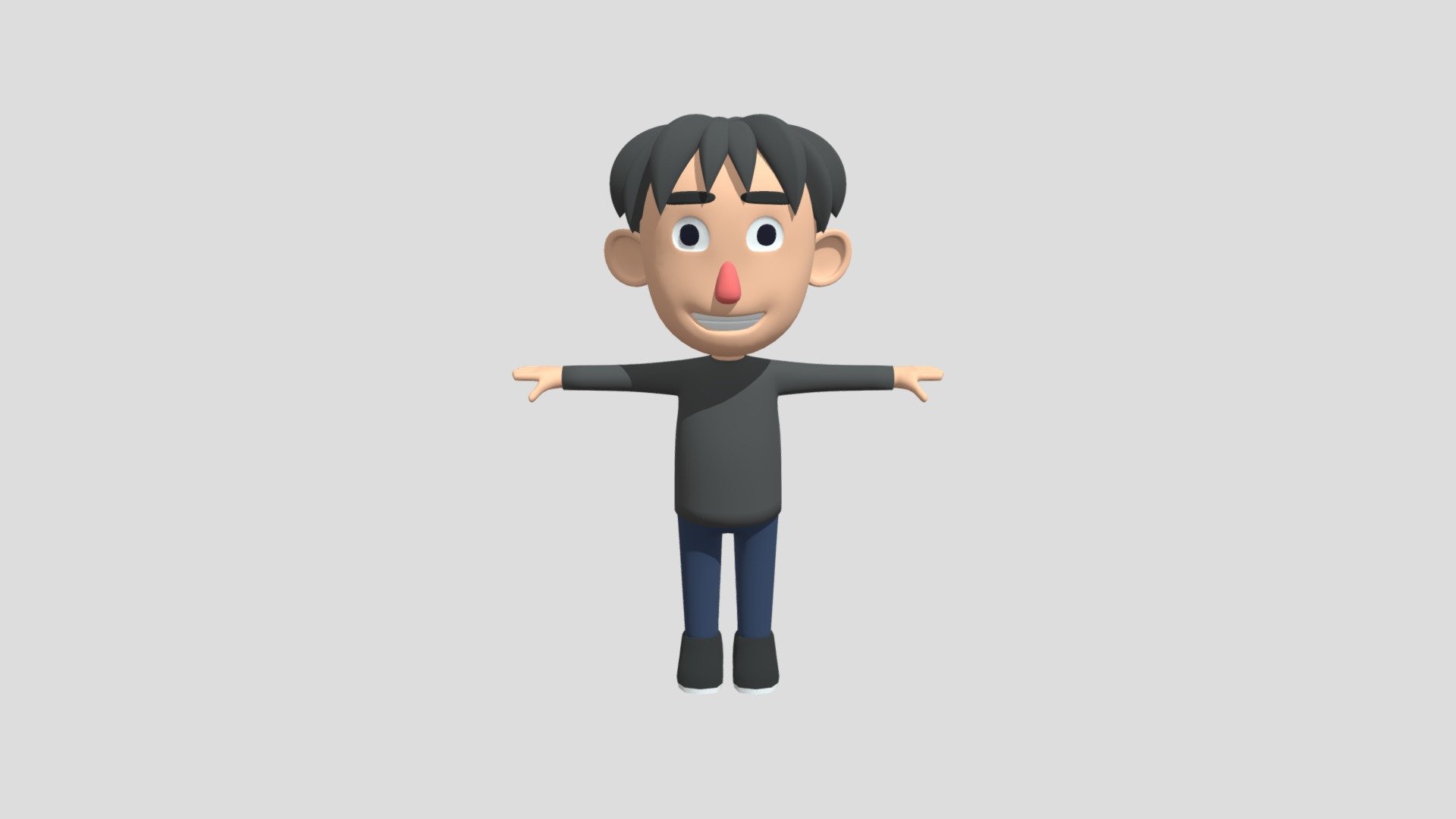 Cartoon-boy - Download Free 3D model by kithcen [8e6dc95] - Sketchfab