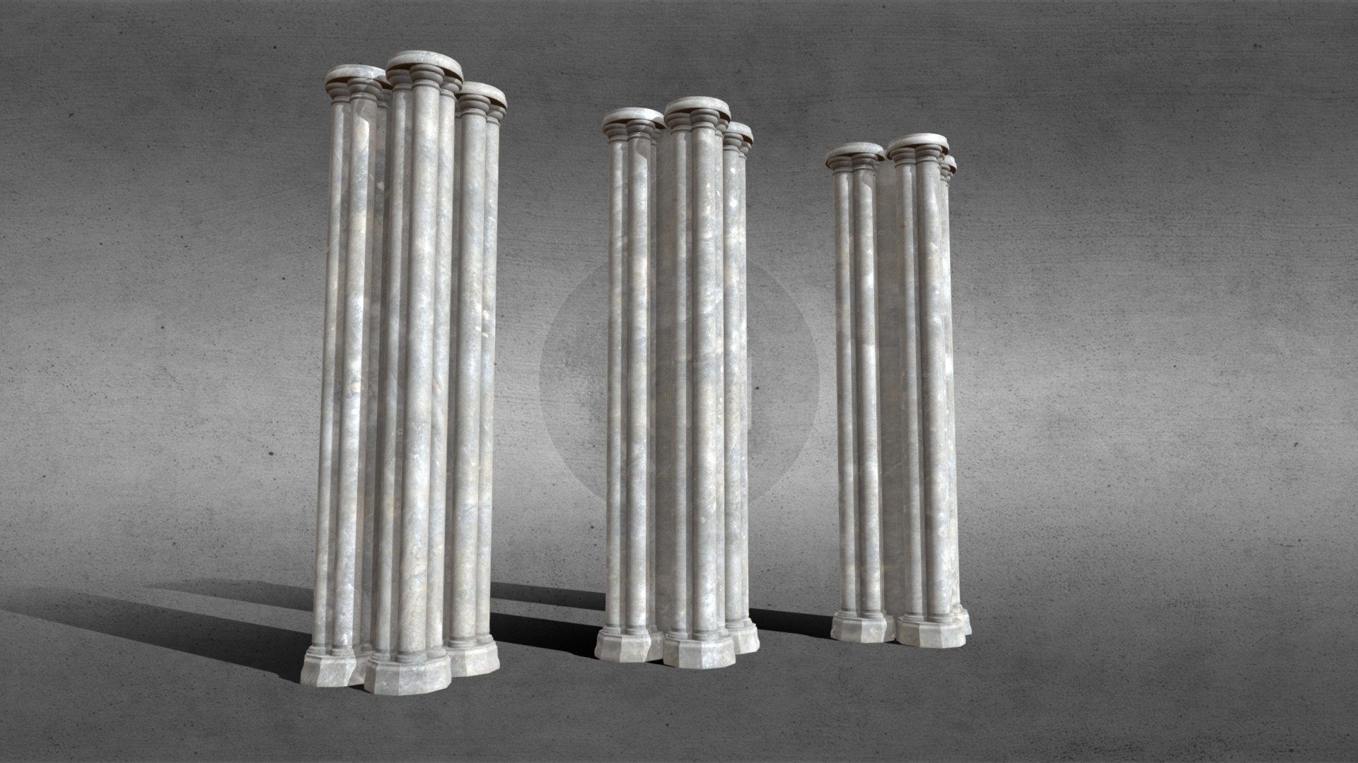 Gothic Architecture Columns - Asset Pack - Download Free 3D model by ...