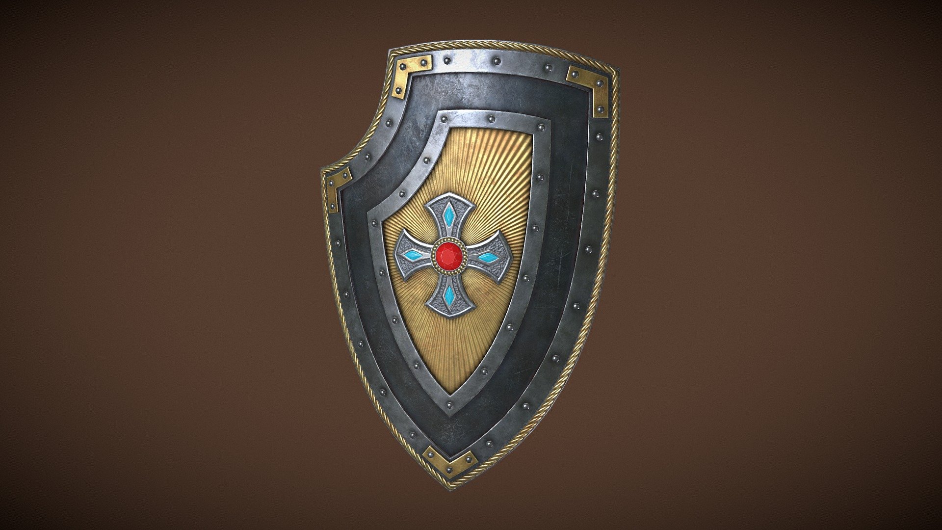 Knight Shield 02 - Buy Royalty Free 3D model by Don_Falcone [8e6f739 ...