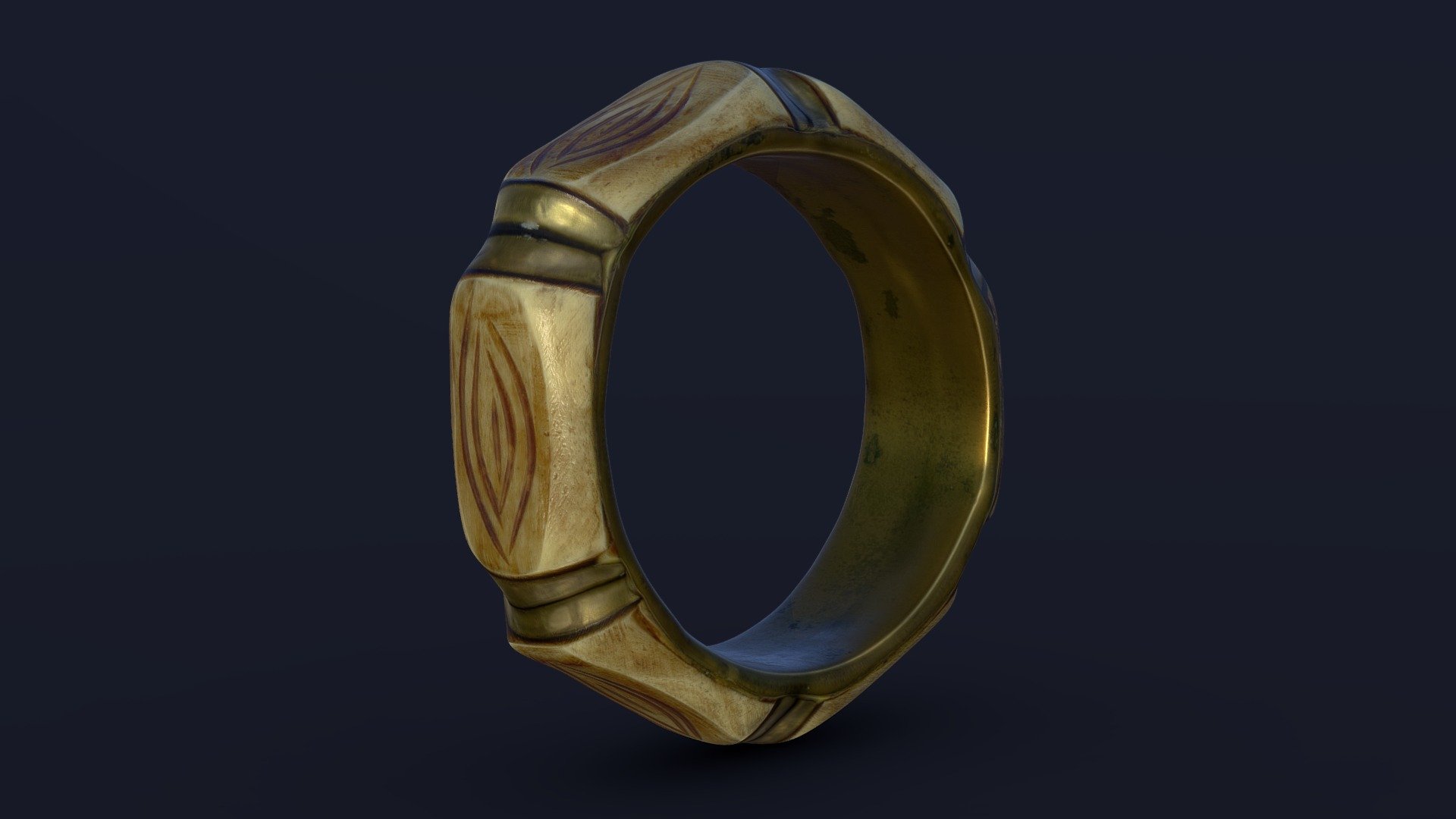 Bone bangle bracelet - Buy Royalty Free 3D model by Austin Beaulier ...