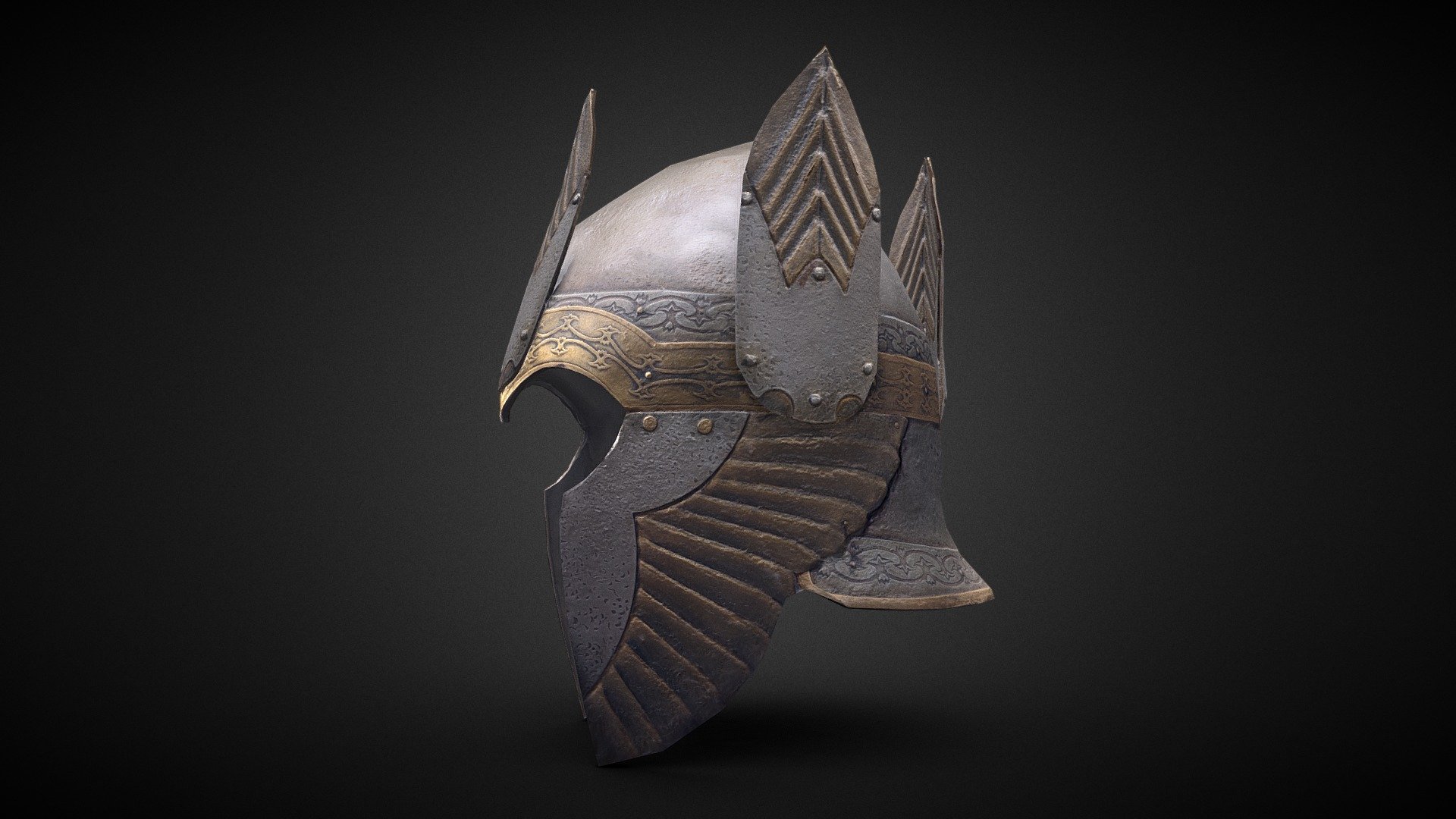 Isildur's helmet - Lord of the Rings - WIP - 3D model by robyp ...
