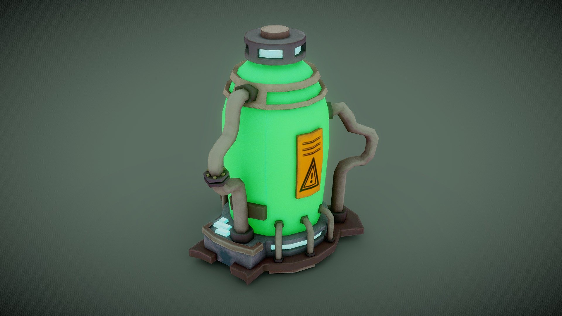 Not Stylized But Stylized Gas Tank - 3D model by cat is activated ...