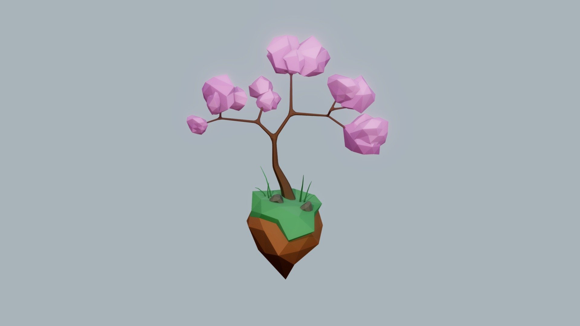 Pink tree - 3D model by M_Leveret [8e74afe] - Sketchfab