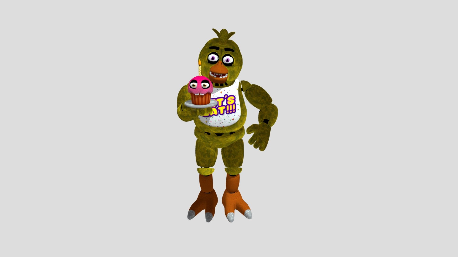 Chica The Chicken - Download Free 3D model by Prismaplex3dx ...