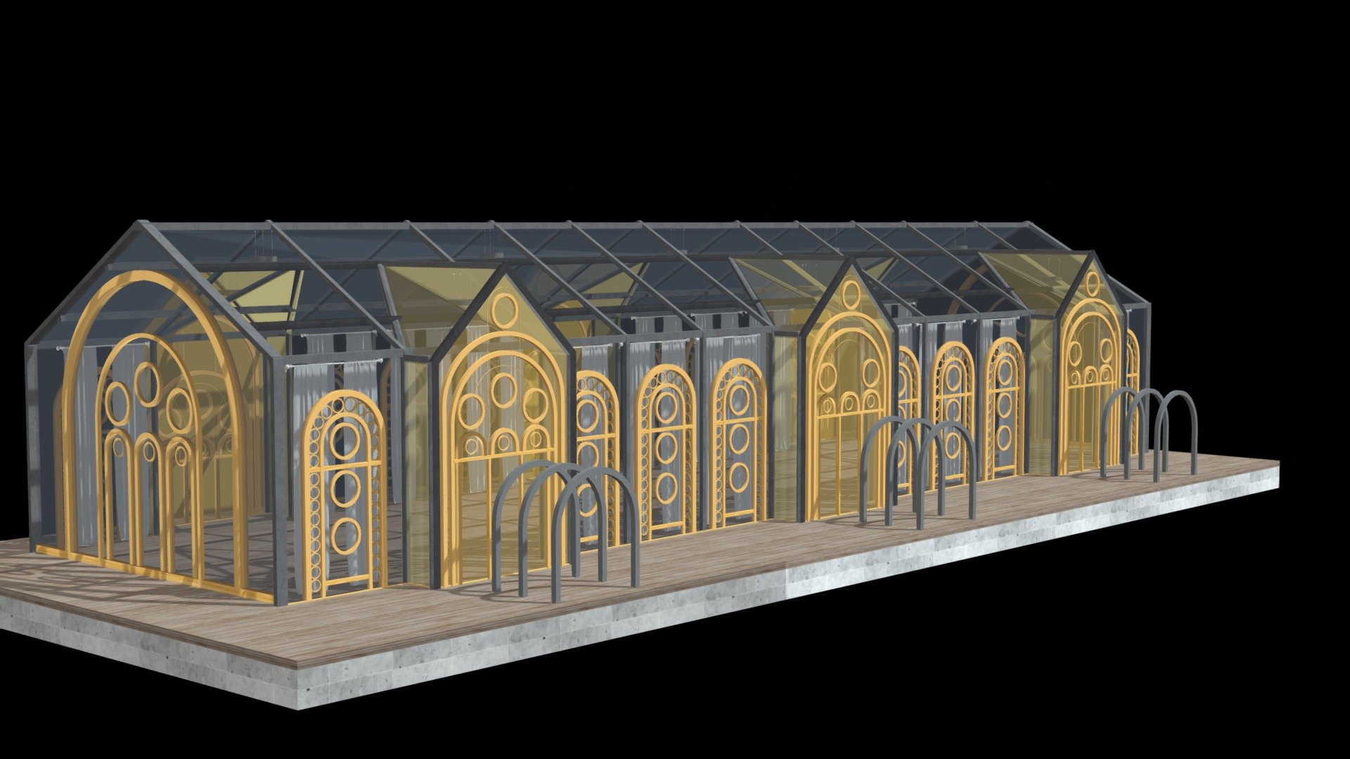 modern luxury wedding arch house building design - Download Free 3D ...