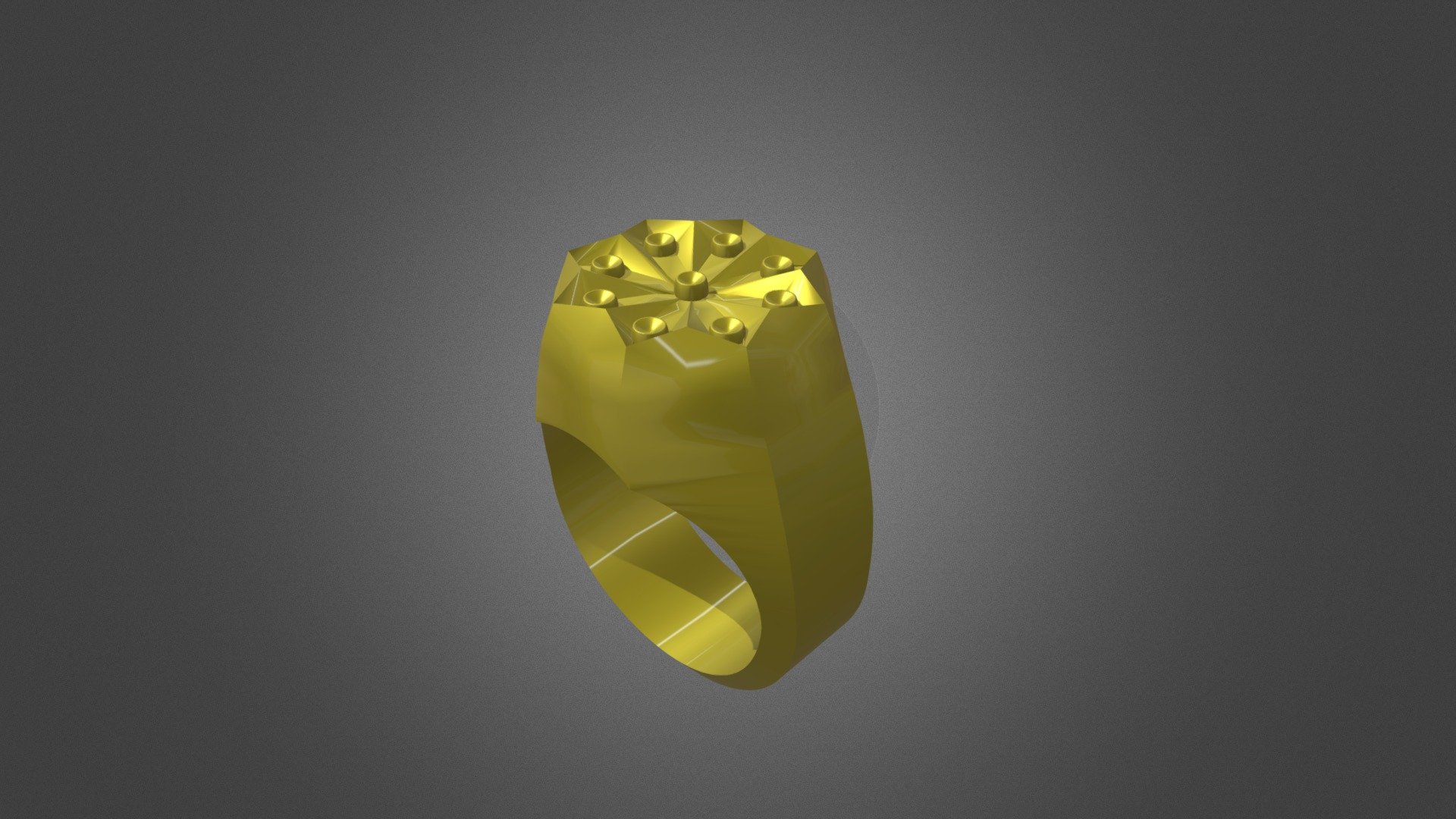 Hexagonal Ring - 3D model by ahmadmakhdom [8e756e7] - Sketchfab