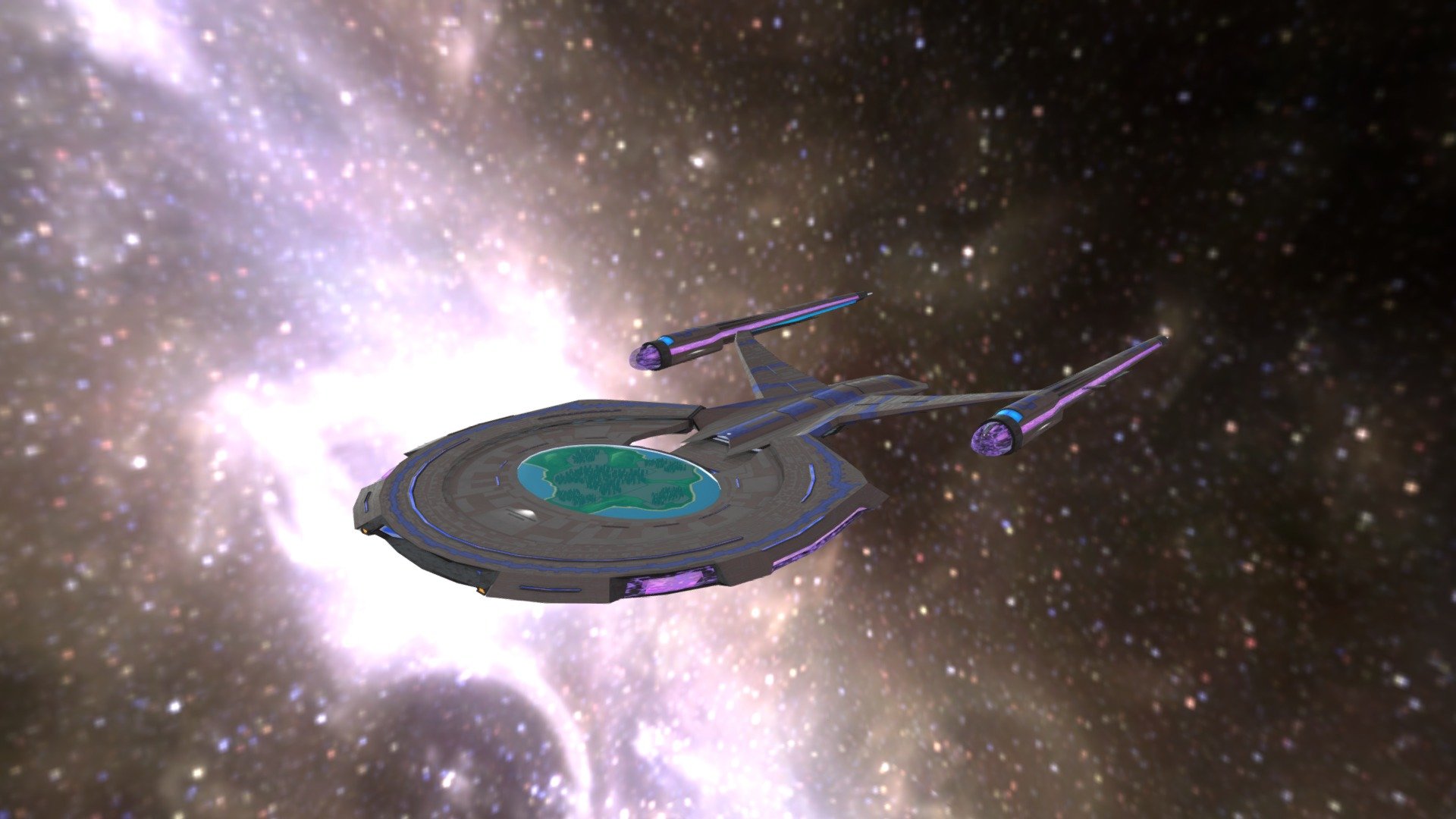 27th century Quam Universum class starship - 3D model by ...
