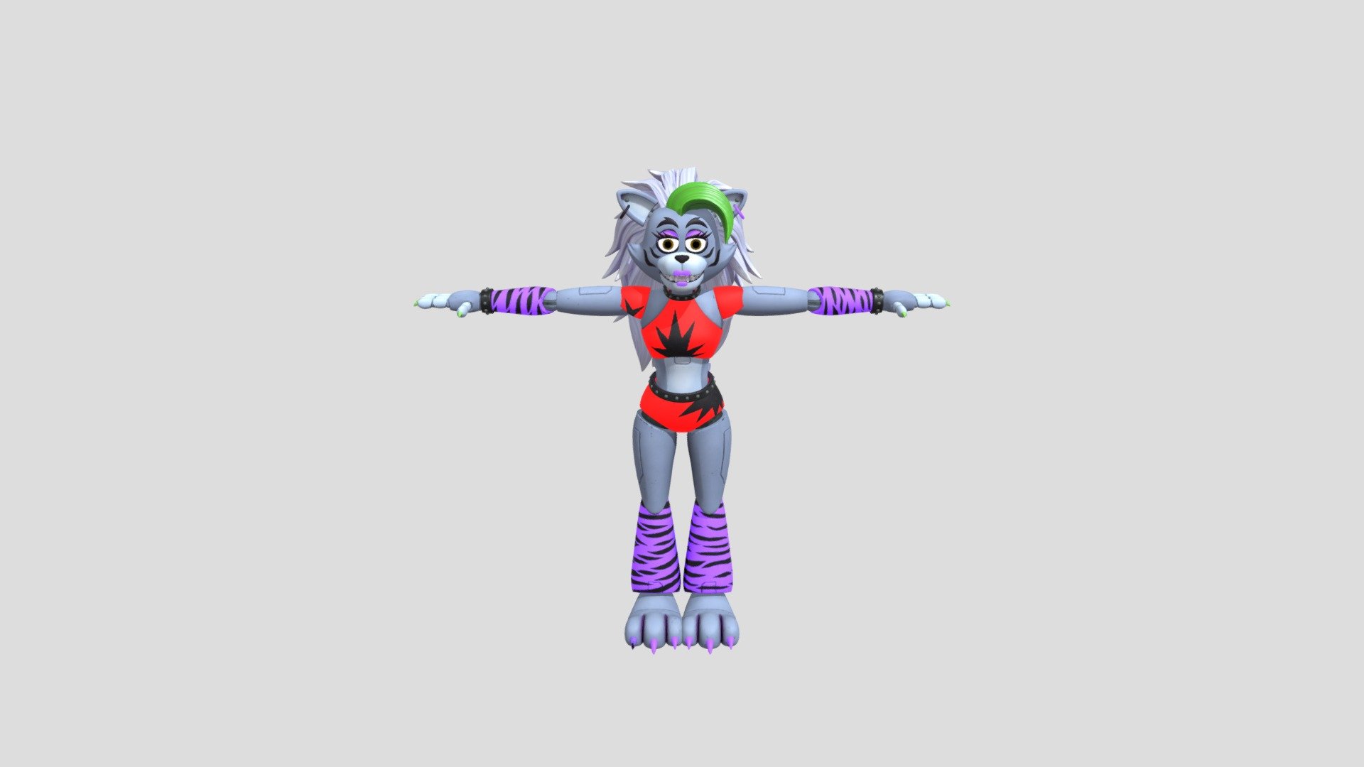 Roxanne Wolf - "FNAF: Security Breach" - Download Free 3D model by ⛤ 💜 ...