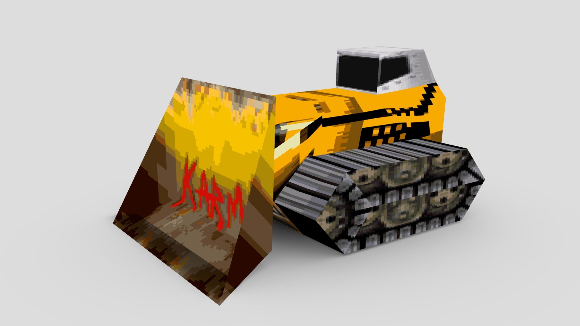 Ps1 Bulldozer - Download Free 3D model by Carmalogue [8e789fa] - Sketchfab