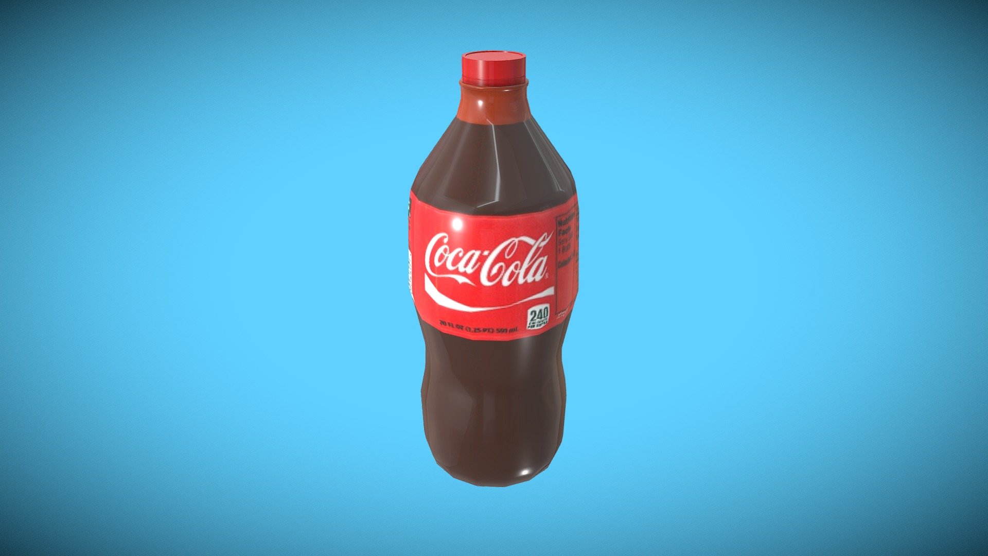 Low Poly Soda Bottle - Download Free 3D model by Designed By Jonathan ...