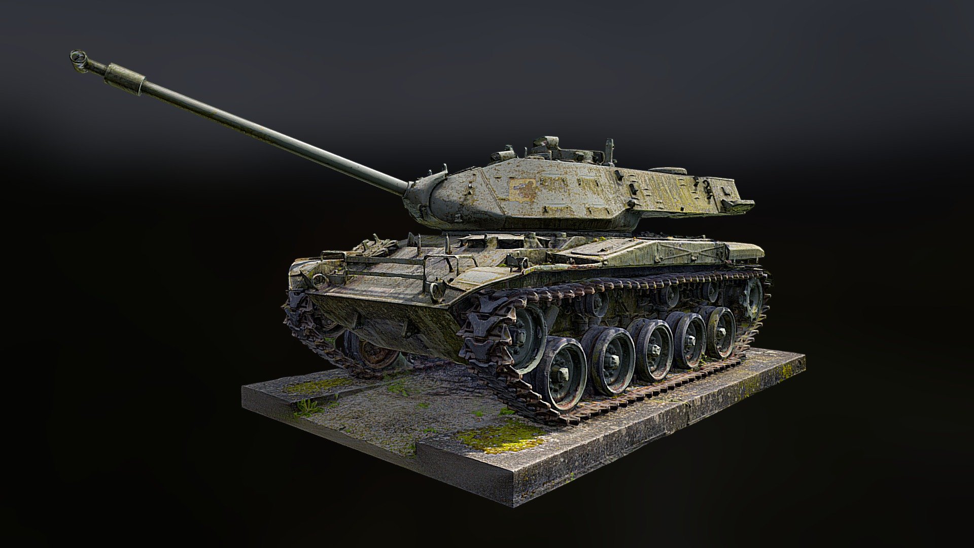 M41 Walker Bulldog Tank - Buy Royalty Free 3D model by LZCreation (@jmch) [8e7a84f] - Sketchfab ...