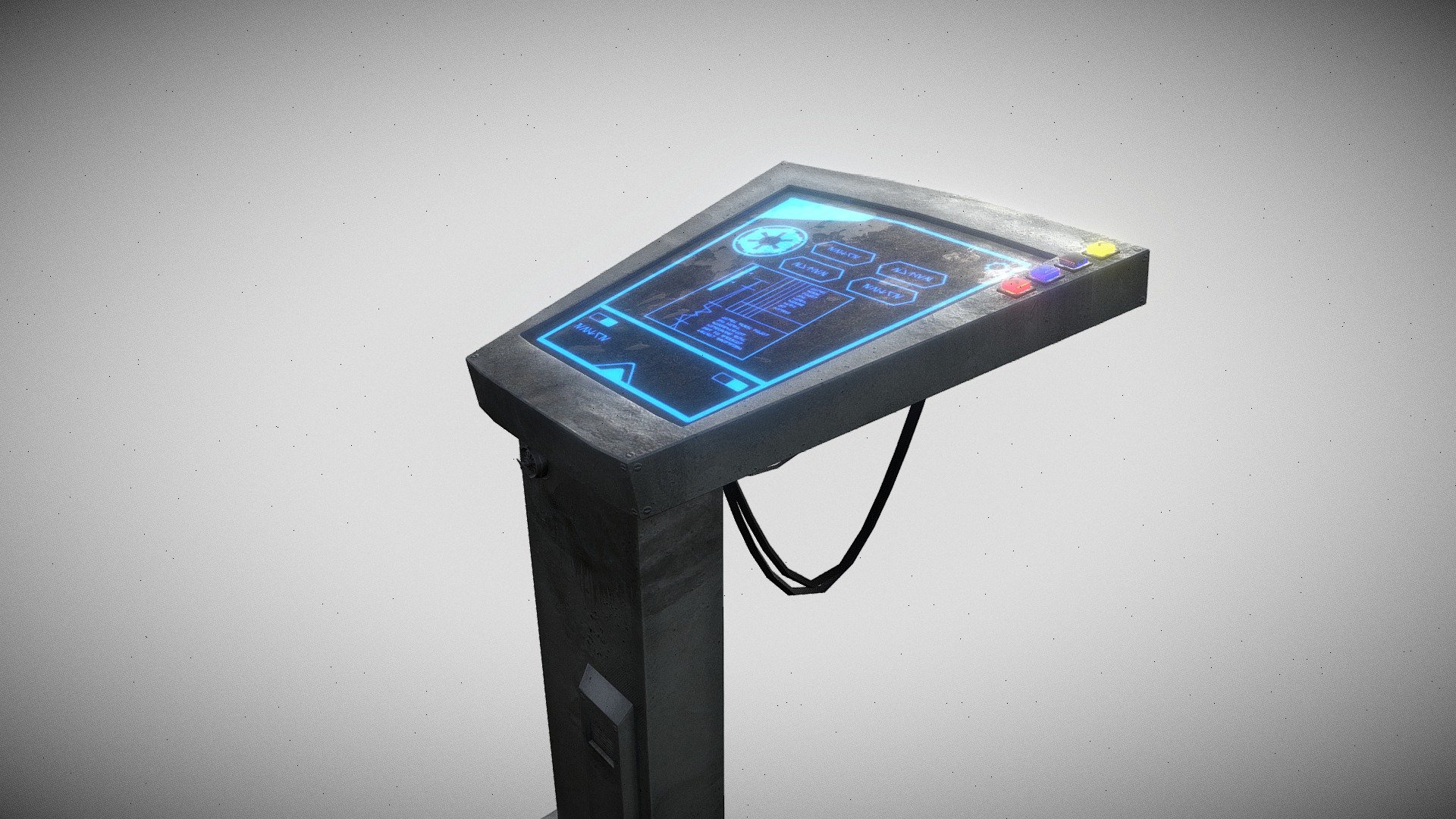Console Desk - Star Wars - Jedi Outcast - 3D model by El Guido ...