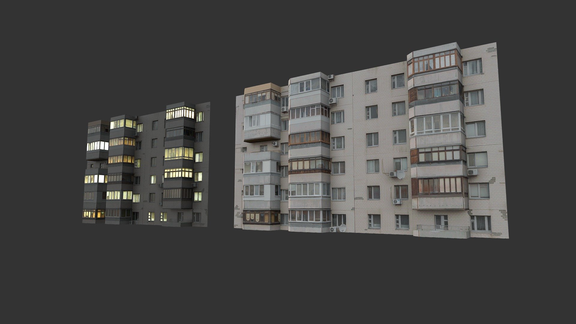 Panel-hause. Khrushchevka. - Buy Royalty Free 3D model by Andrea ...