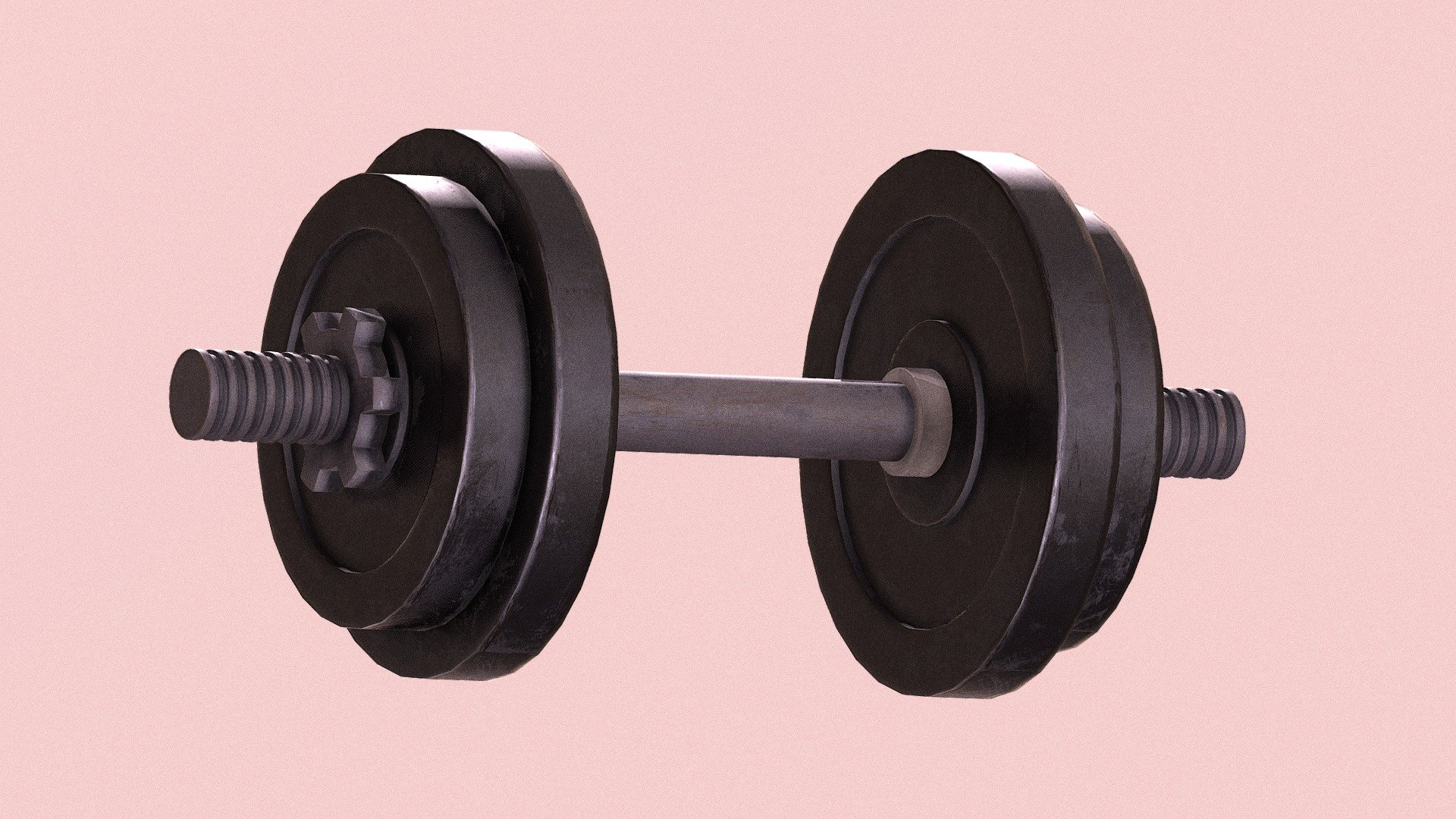 Dumbbell - 3D model by Leandro Nicolas (@LeandroN) [8e7b750] - Sketchfab