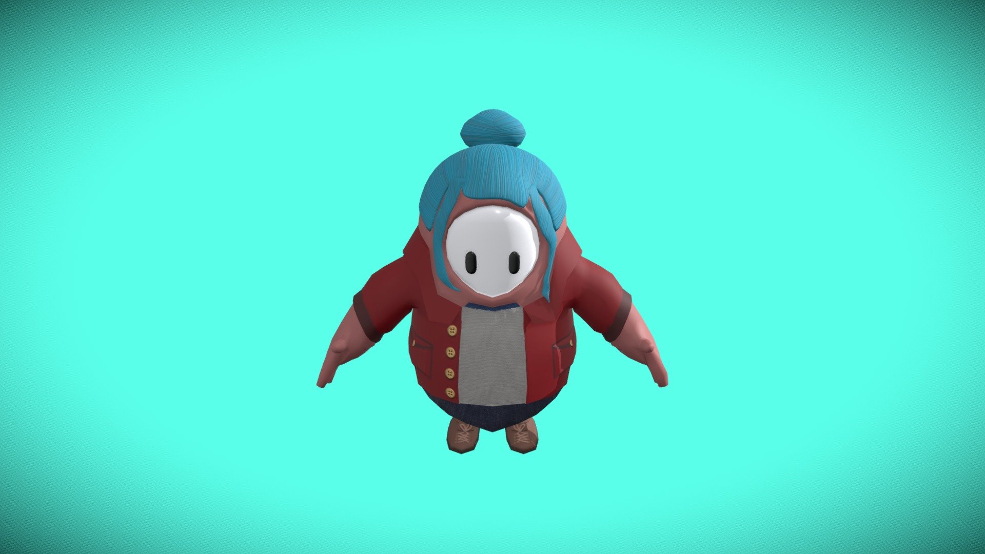 Alex Oxenfree Fall Guys Skin - 3D model by ahes2003 [8e7e037] - Sketchfab