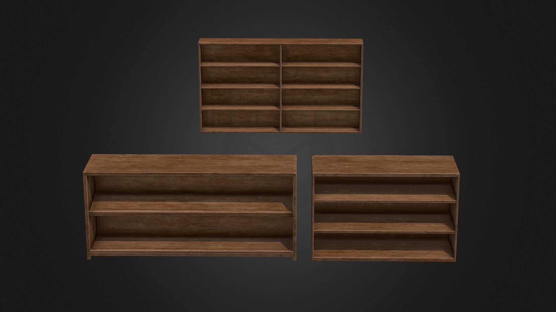 Game-Ready Tables and Shelf - Download Free 3D model by jellystuff ...