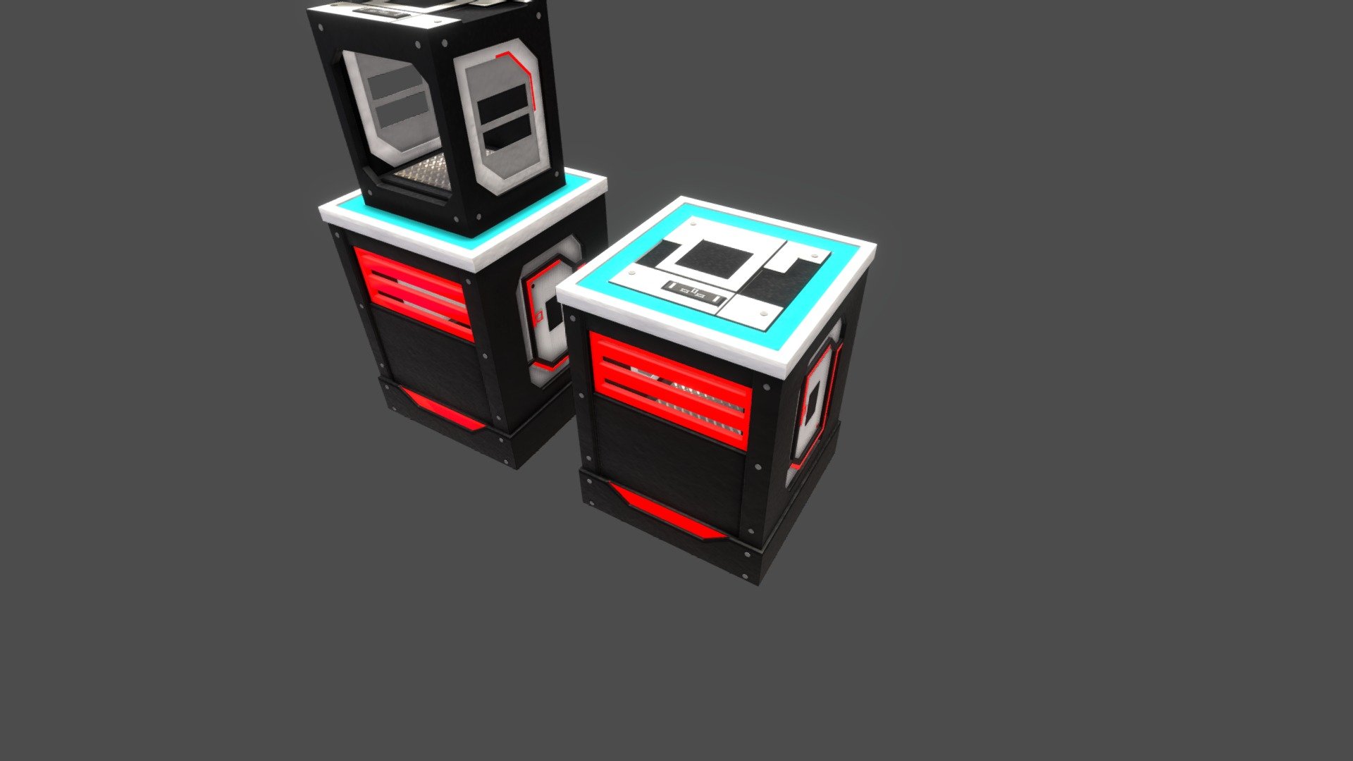 futuristic sci-fi object crate - Download Free 3D model by jesamabin ...