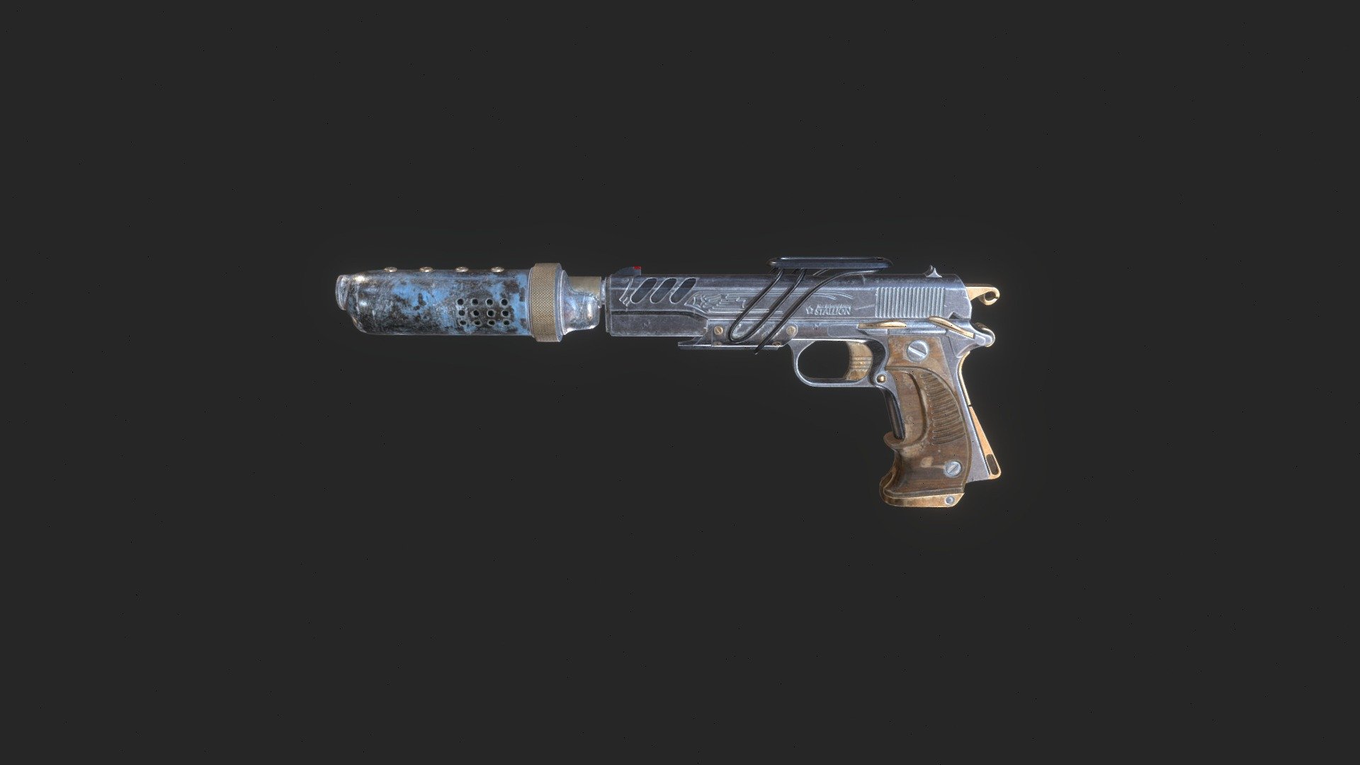 PostApo Metro Pistol - Download Free 3D model by Woj. WWH. (@Wojciech ...