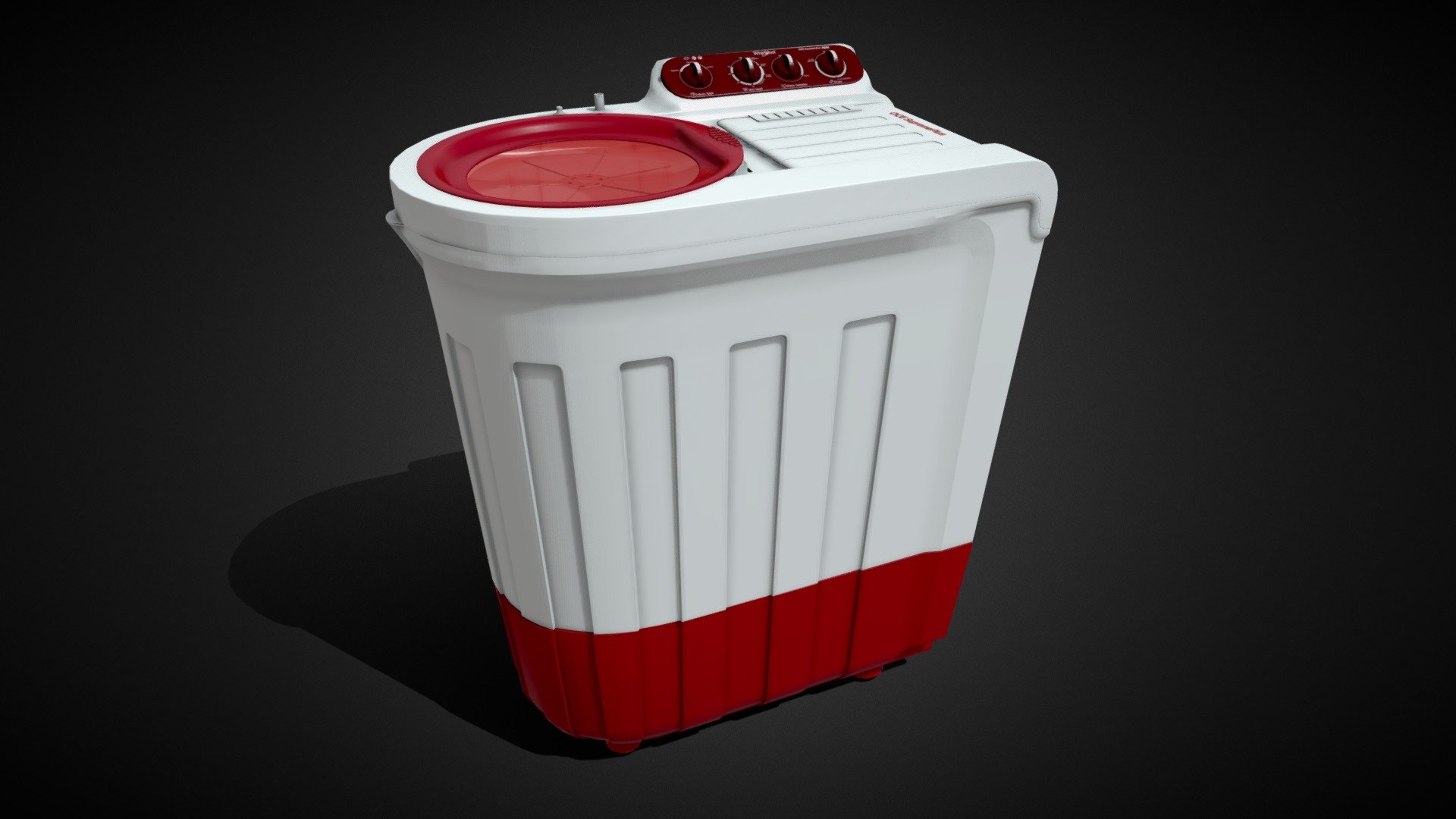 Semi Automatic Washing Machine - Buy Royalty Free 3D model by Sunny ...