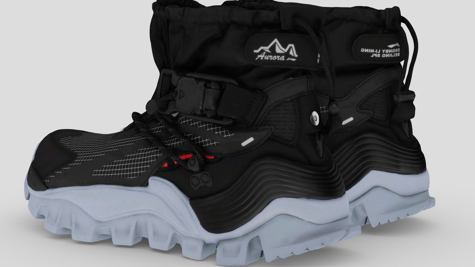 Cyberpunk Fashion Sneaker Techwear outdoor boots - 3D model by Vincent Page (@vincentpage ...
