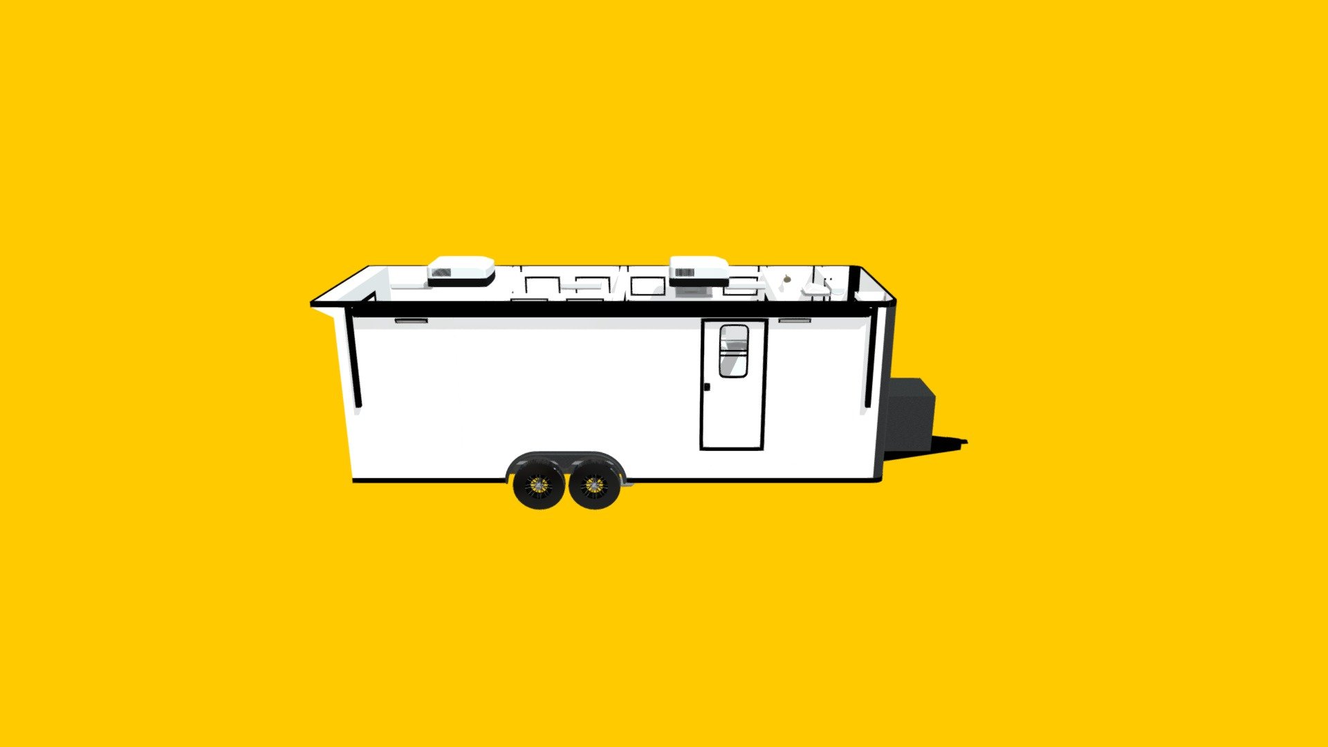 3D Mobile Command & Emergency Response Trailer - 3D model by ...
