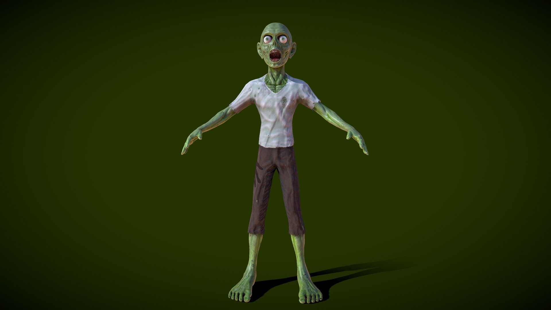 Stylized Zombie - Buy Royalty Free 3D model by DivyeSh PanchAl ...