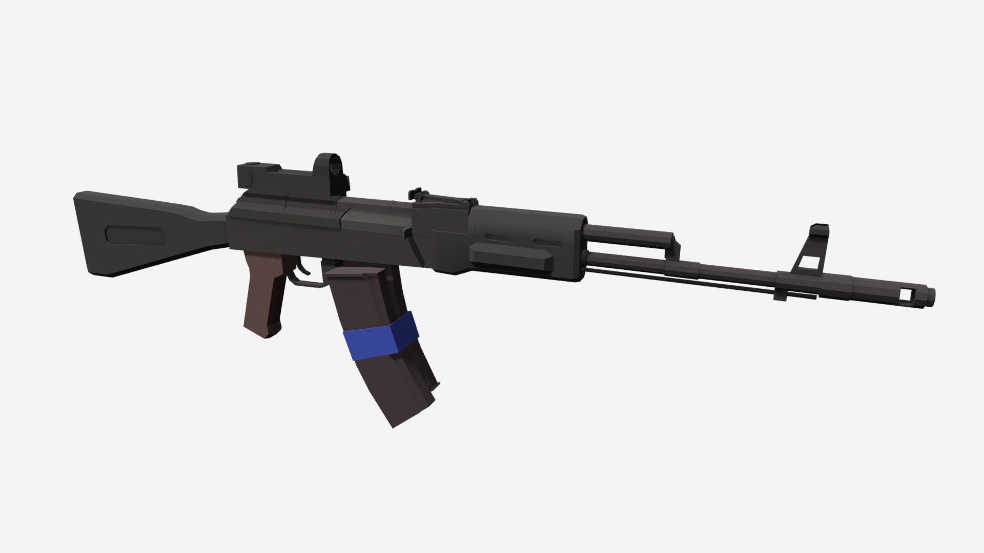 Low Poly AK-74M - 3D model by samanthacford [8e88a27] - Sketchfab