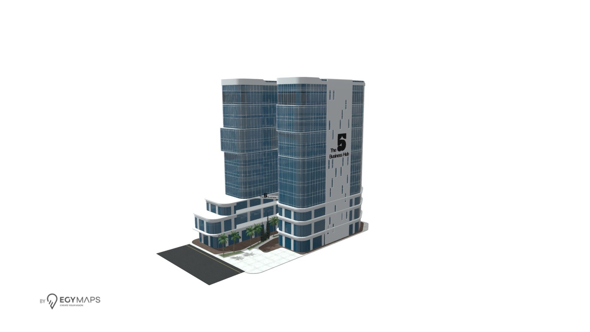 five business hub - 3D model by Egy-maps [8e8a8c4] - Sketchfab