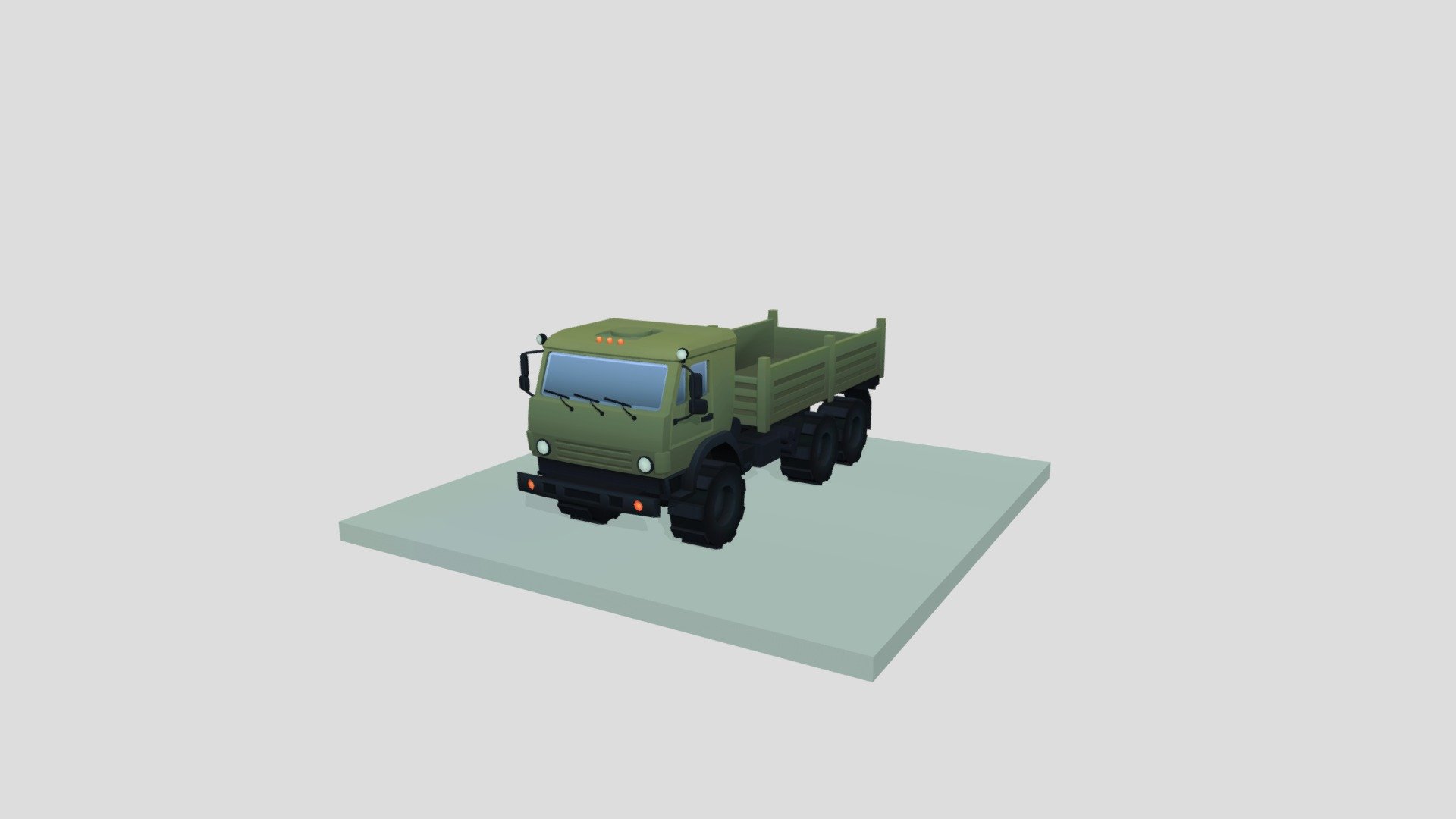 KamAZ-5350 stylized gradient texture - Download Free 3D model by h ...