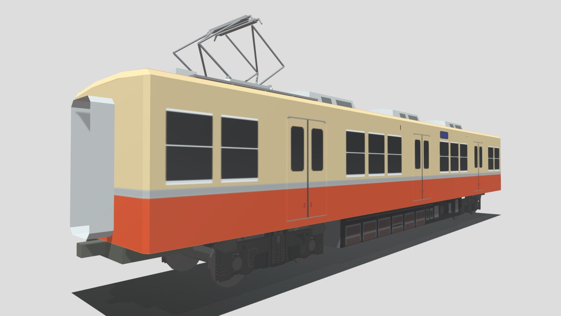 京成3300形(赤電)中間車1 - Download Free 3D model by V3B4 [8e8c924] - Sketchfab