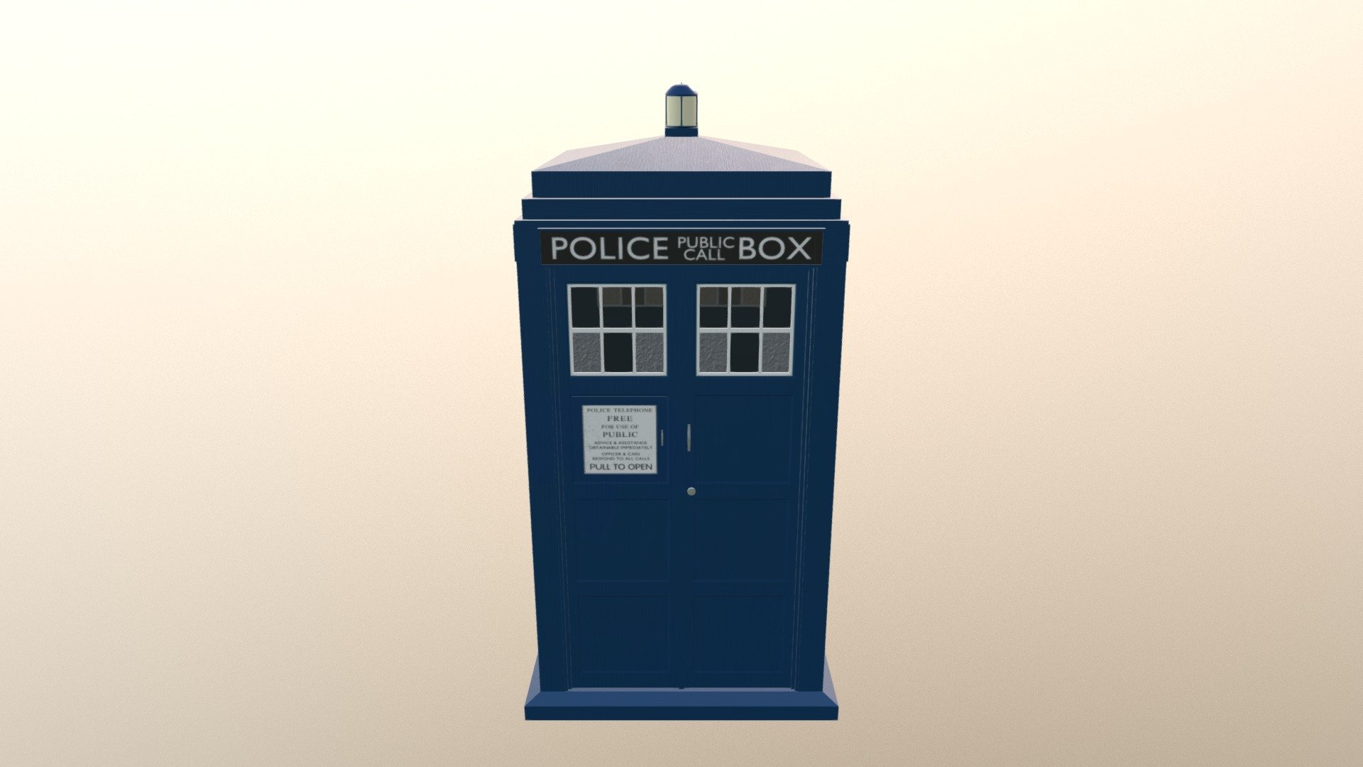 TARDIS - 3D model by Amethyste_K [8e8df75] - Sketchfab