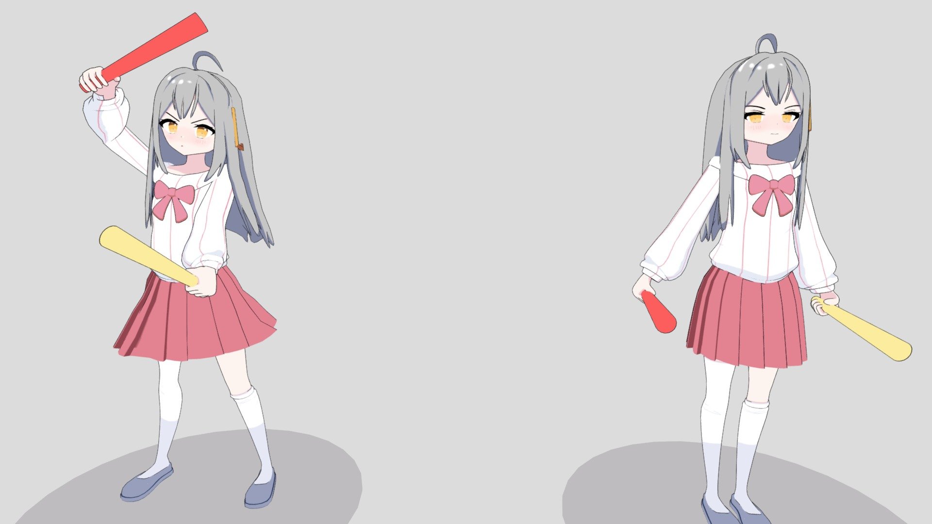VPet Girl - Commission - 3D model by Knut3D (@Knuten) [8e8ee84] - Sketchfab