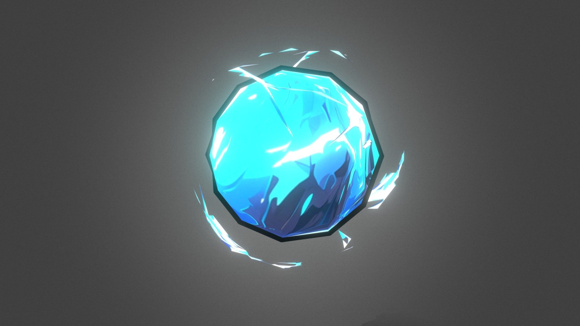 Blue Energy Orb | IWB - 3D model by Low Poly Models ...