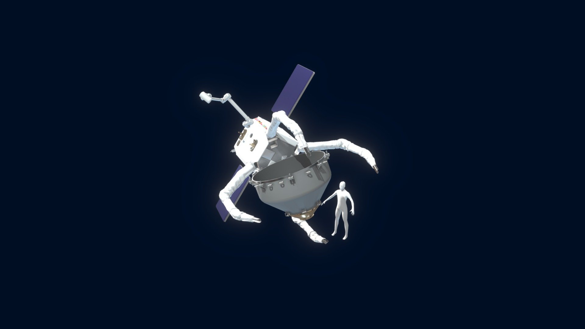 ClearSpace Servicer at scale - 3D model by Foxar (@FoxarFR) [8e93802 ...