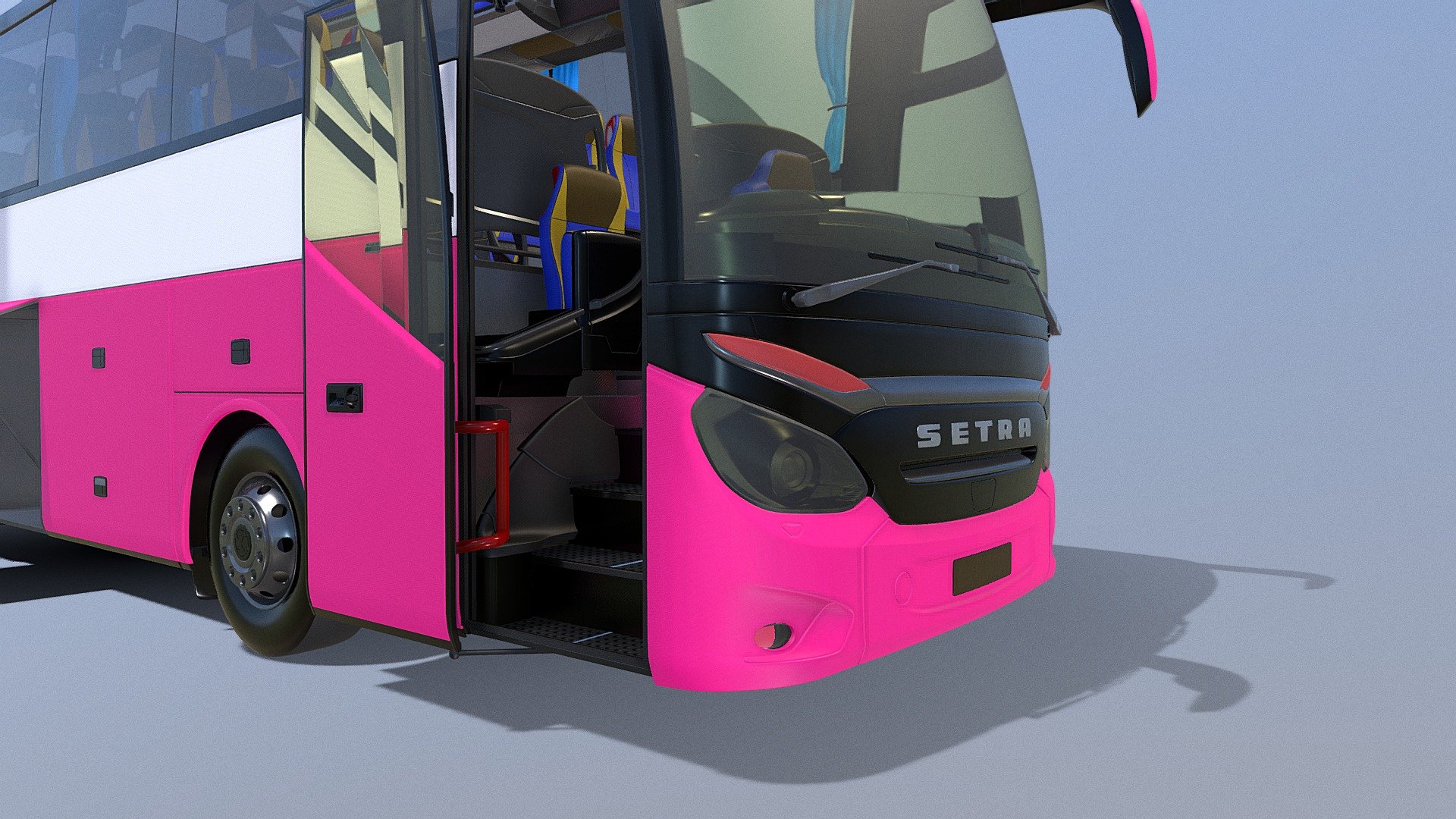 Setra BUS 1 TEST 1 - 3D model by davidmarton1987 [8e976ee] - Sketchfab