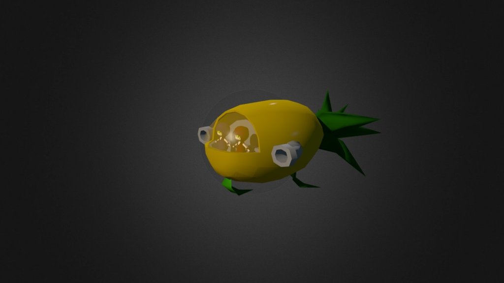 Pineapple Ship - 3D model by Andrea Cabrero (@acabrero.solans) [8e9b06f ...