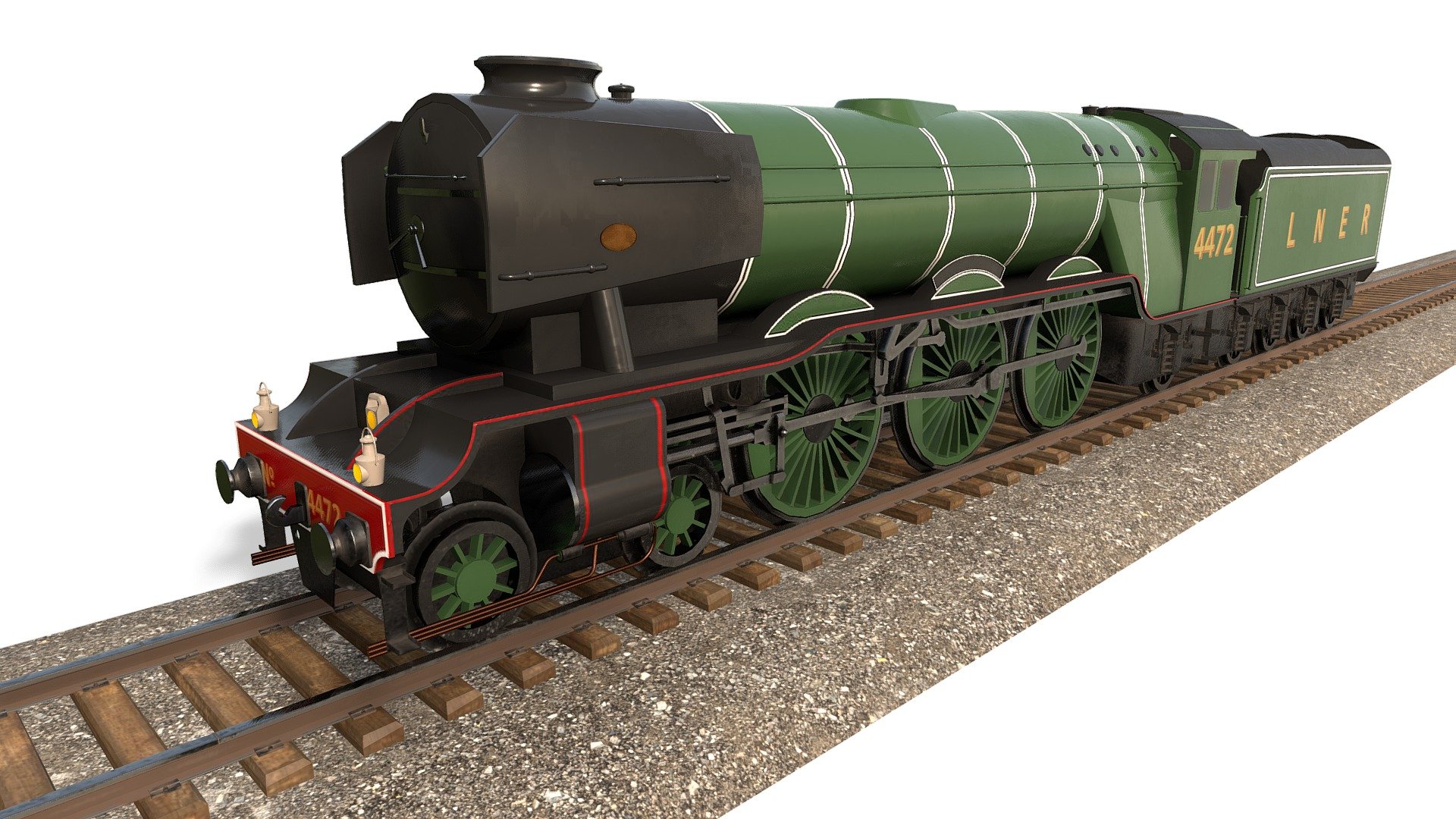 Flying Scotsman Steam Train - Buy Royalty Free 3D model by Studio Lab ...