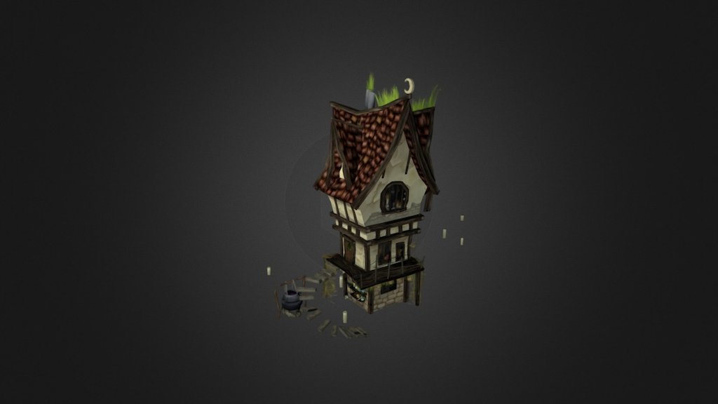 Medieval Voodoo Witch House- Temp - 3D model by LRobe98 [8e9e7a3 ...