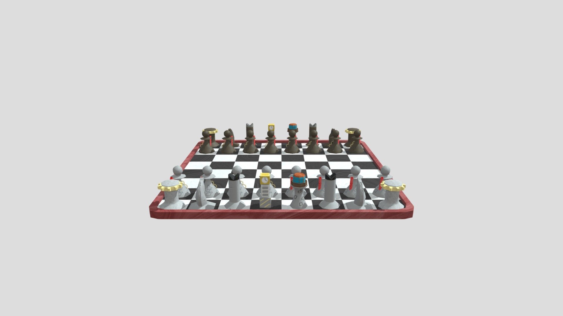 Steampunk Chessboard - 3D model by Garry Pierce (@318005) [8ea20c4 ...