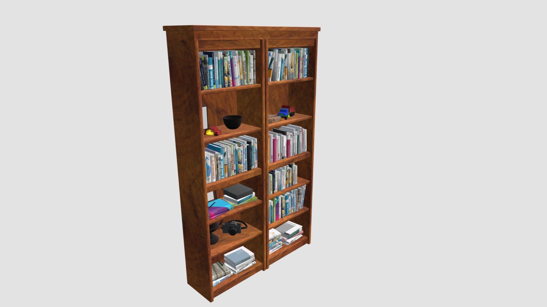 bookshelf - Buy Royalty Free 3D model by Evermotion [8ea3068] - Sketchfab Store