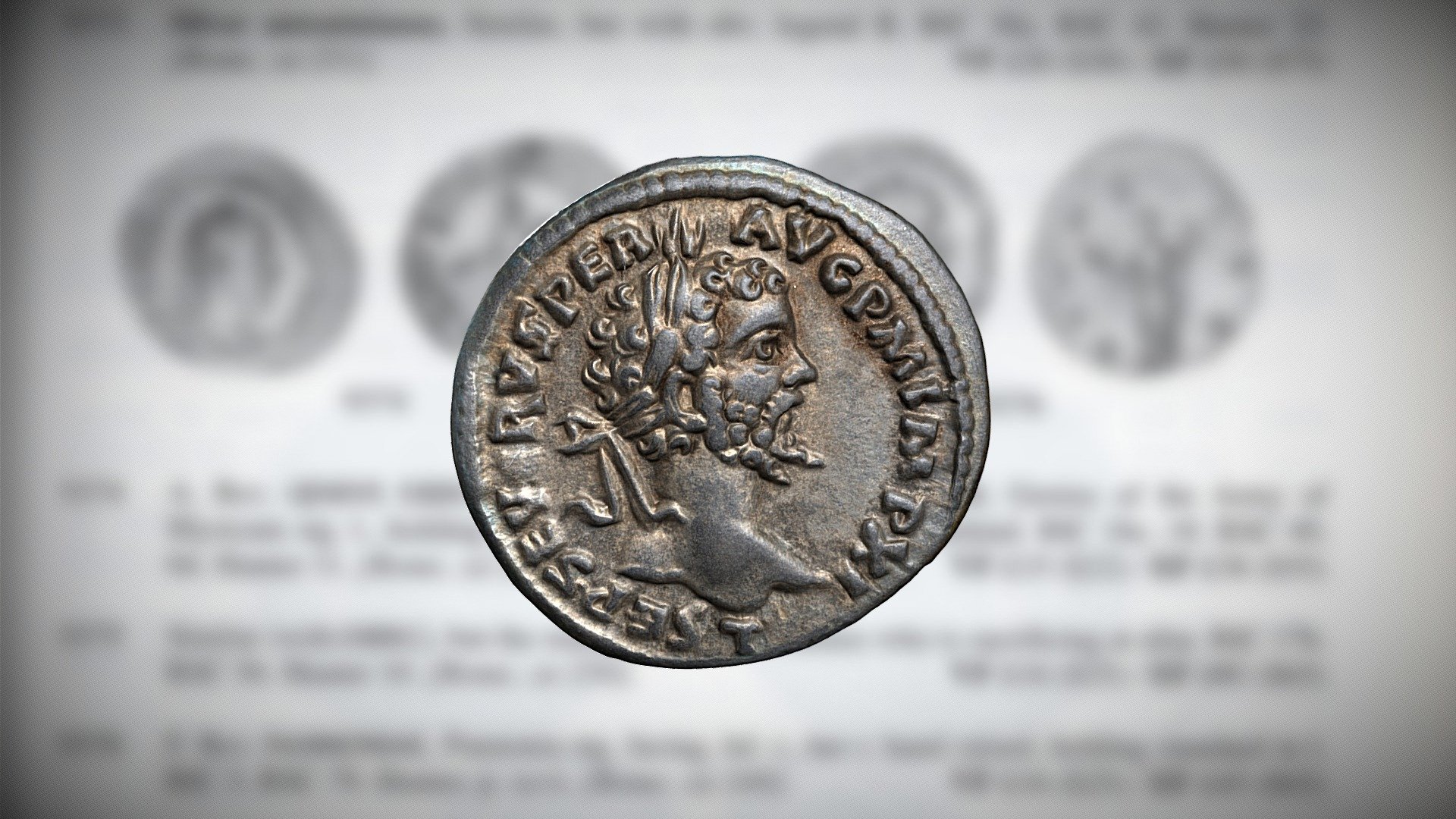 Roman Silver Denarius of Septimius Severus - Download Free 3D model by ...