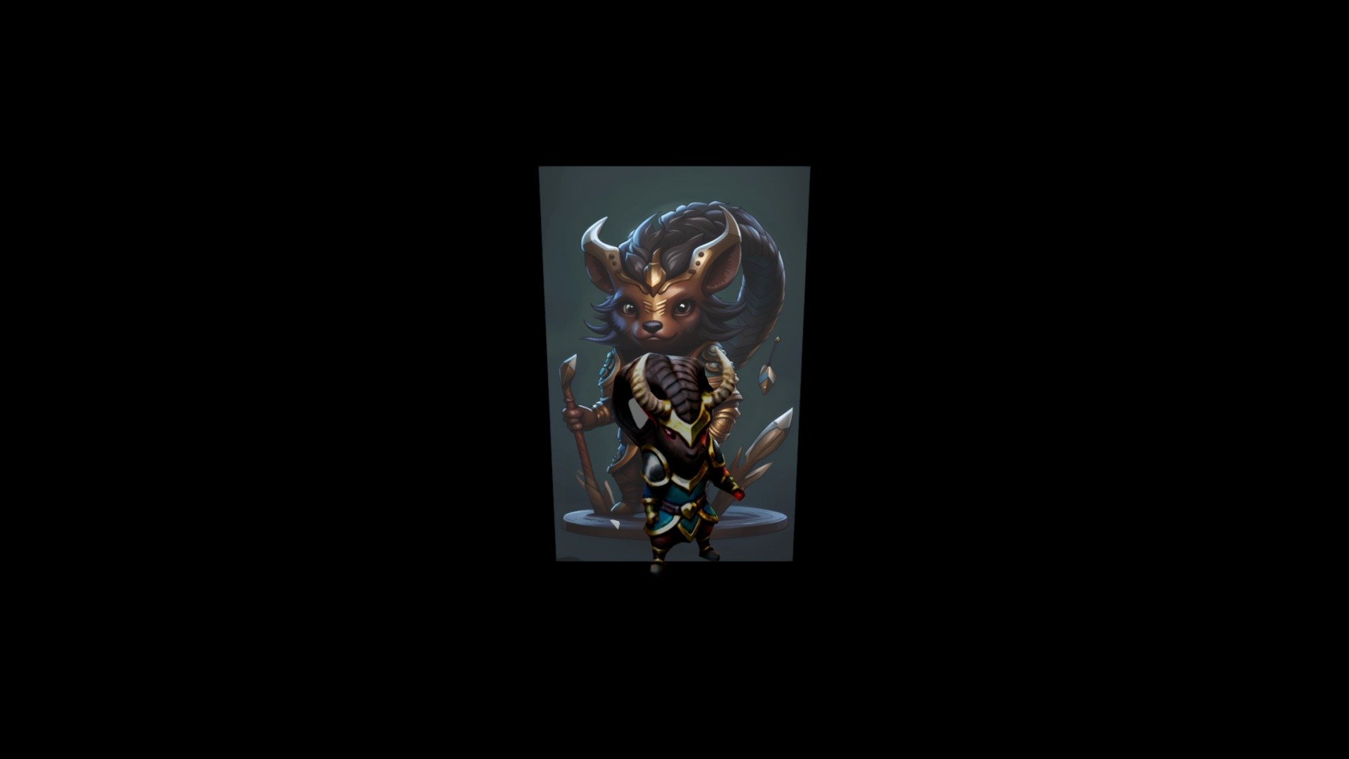 Armored Squirrel Wizard The image shows a - Download Free 3D model by ...