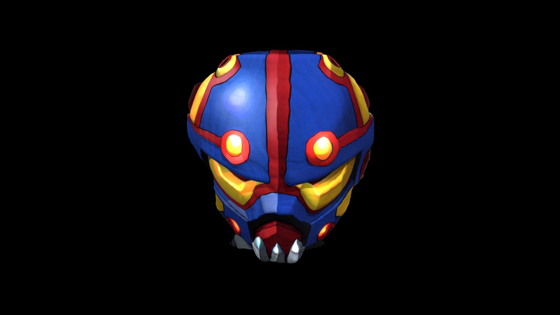 Helmet Mask Robot Cartoon 1165 - Download Free 3D model by klrxyz ...