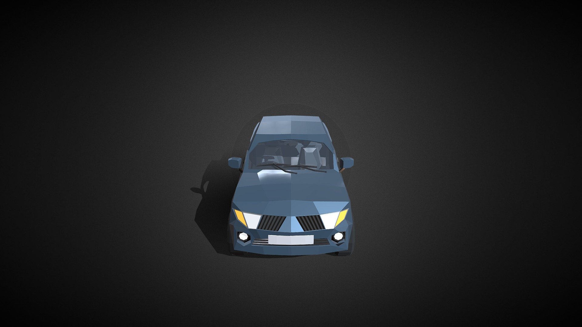 Low Poly Pickup Truck - 3D model by Luke Burton (@LukeBurton3D ...